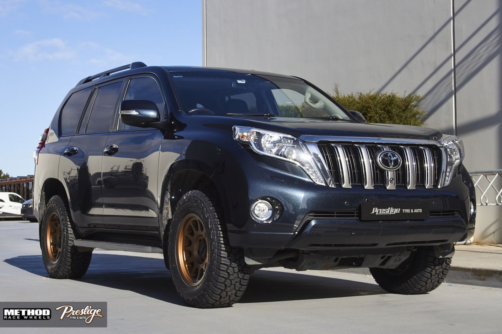 Toyota Toyota Prado fitted with 17x8.5 0 Method MR703
